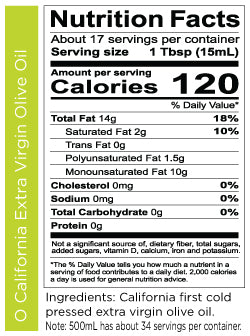O California Extra Virgin Olive Oil – O Olive Oil